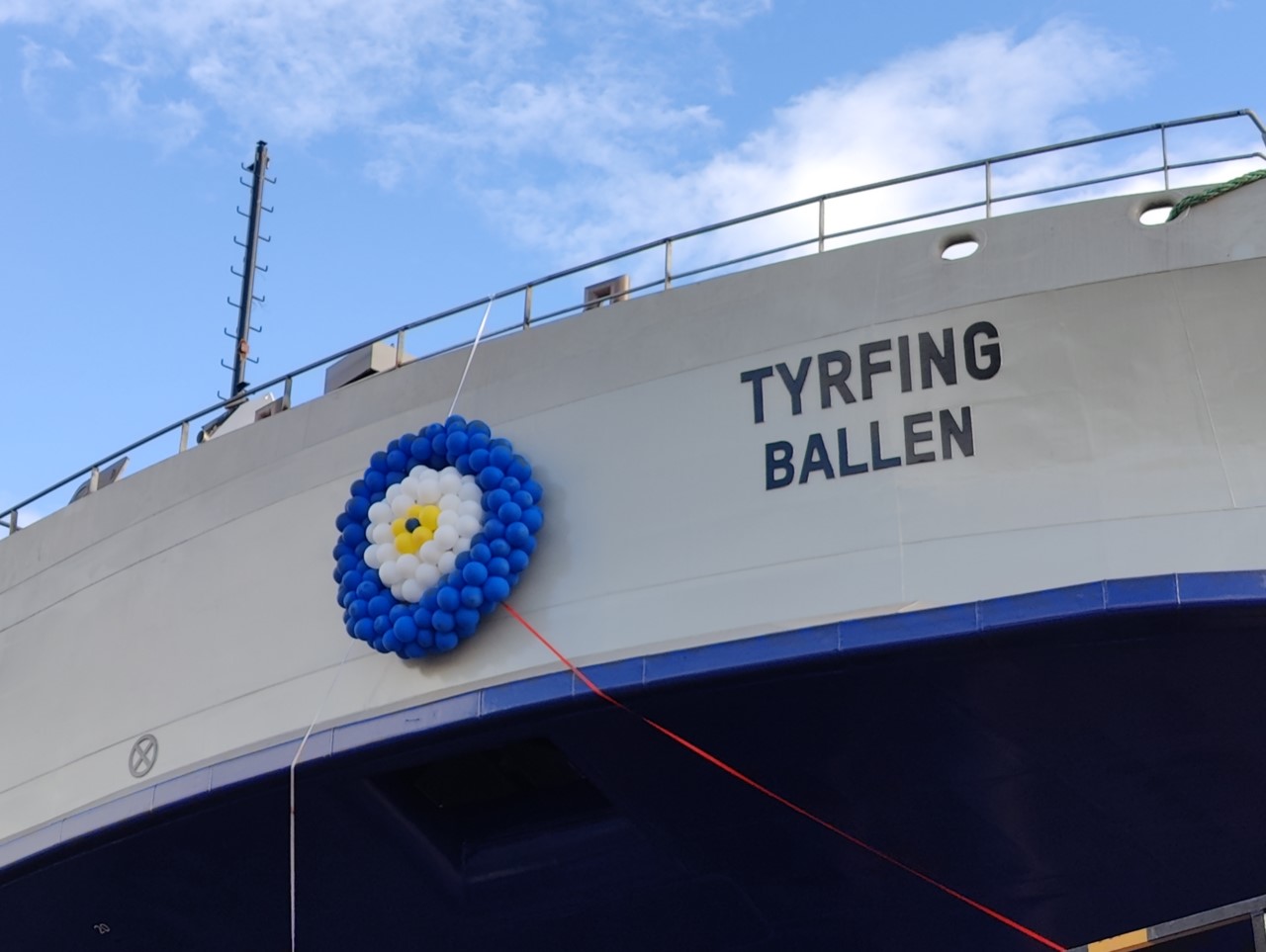 Samsølinjen: TYRFING søsat - Færgenyt