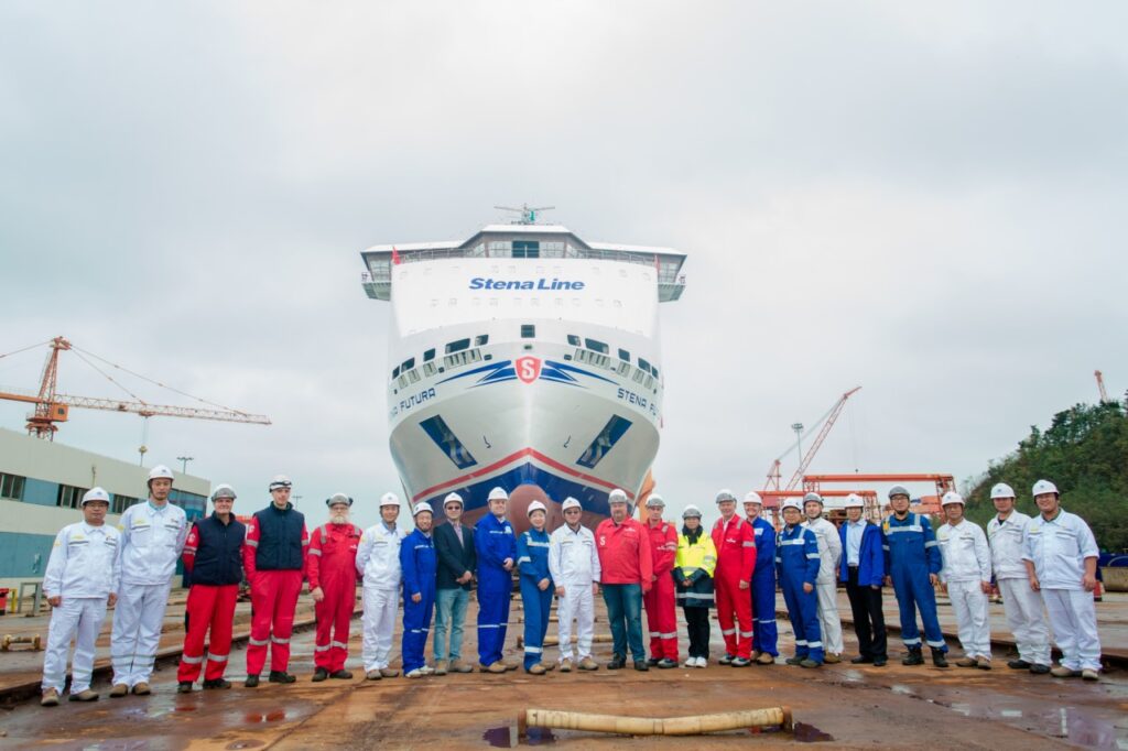Stena Line: Søsætning og køllægning af NewMax RoRo færger - Færgenyt